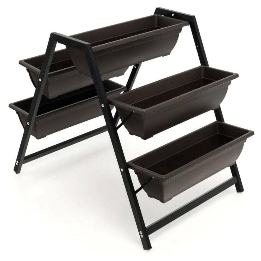 ESILOO 3-Tier Vertical Raised Garden Bed-5 Removable Plant Boxes ...