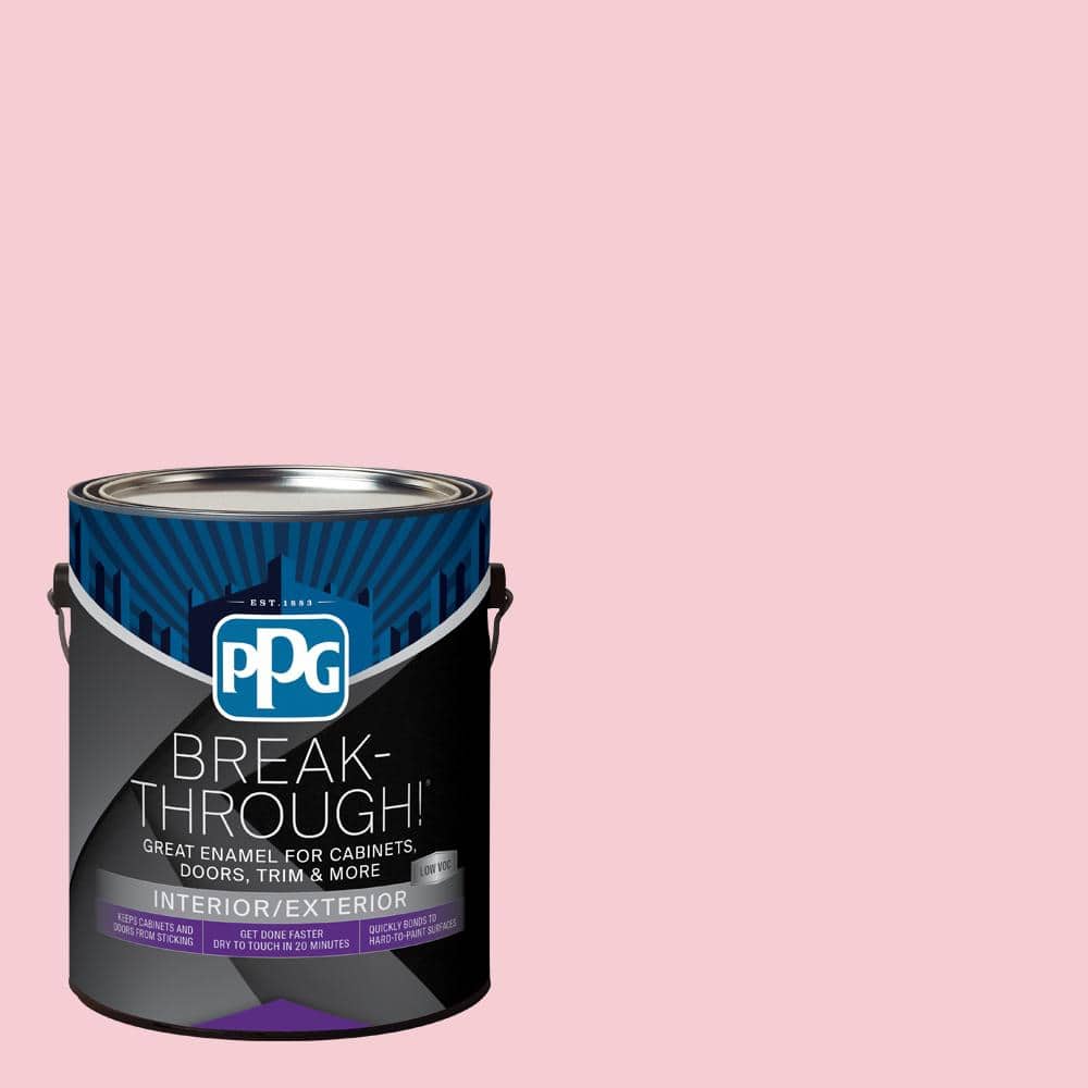 Break-Through! 1 gal. PPG1184-2 Pleasing Pink Satin Door, Trim ...