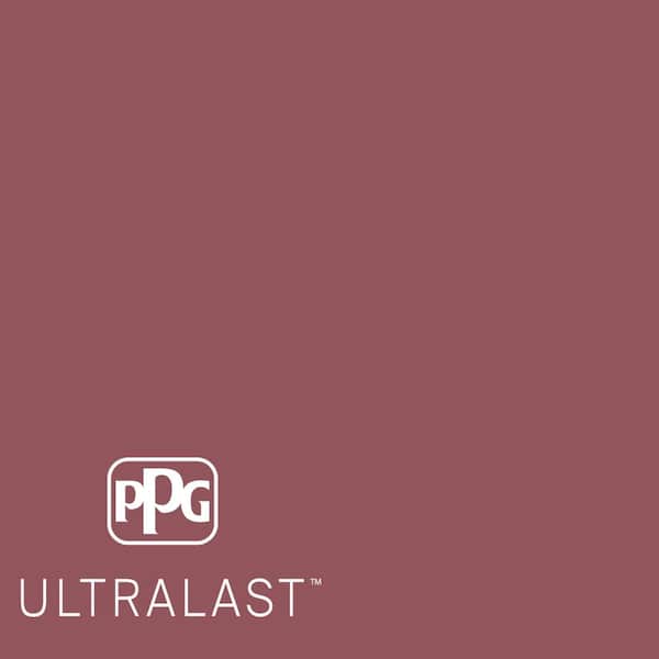 PPG UltraLast 1 qt. #PPG1052-6 Mesa Red Semi-Gloss Interior Paint and ...