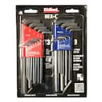 Eklind Combination Ball-Hex-L Key Set Sizes0.050 to 3/8 and Size 1.5 mm ...