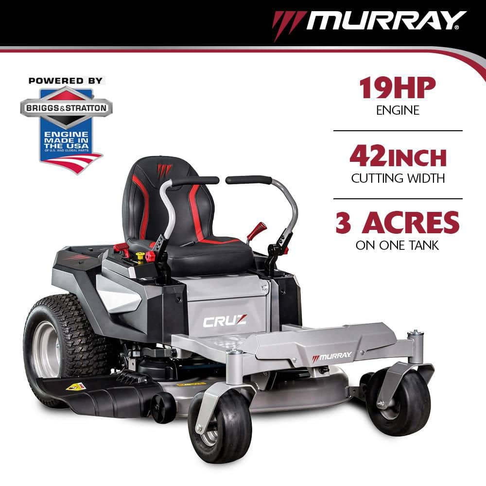 Murray Cruz 42 in. 19.0 HP 540cc EX1900 Series Briggs and Stratton ...
