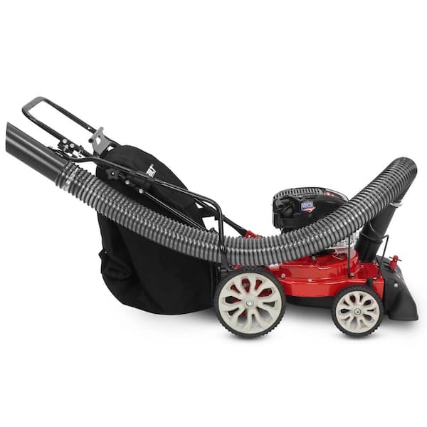 Troy Bilt 24 in. Leaf Vacuum Head 1.5 in. Chipping Capacity Gas Powered Chipper Shredder Vacuum with High Rear Wheels CSV060B The Home Depot