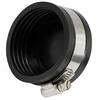 PLUMBFLEX 2 in. Pvc Flexible Pipe Cap with Stainless Steel Clamps ...