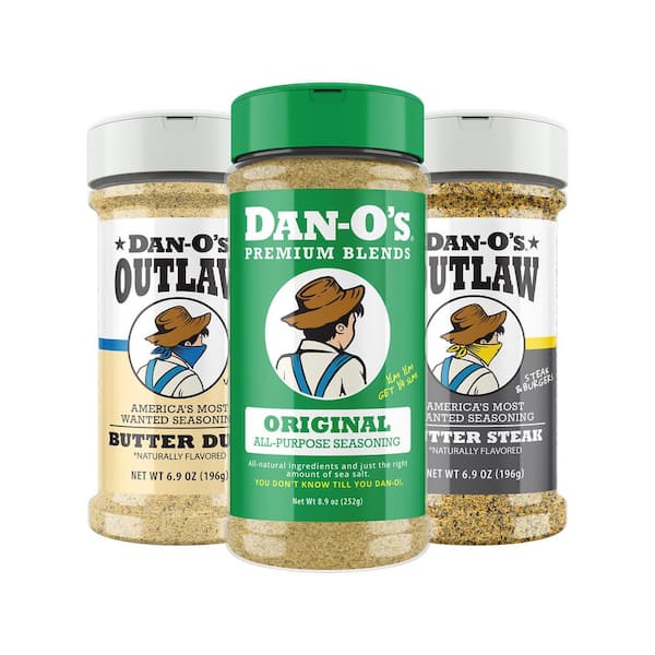 DAN-O'S 6.9-8. 9oz. Original, Butter Steak, Butter Dust Rubs ...