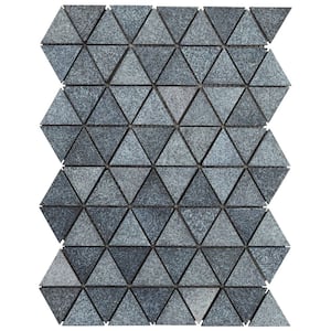 Ivy Hill Tile Williamsburg Green 5 in. x 0.39 in. Triangle Glossy Lava ...