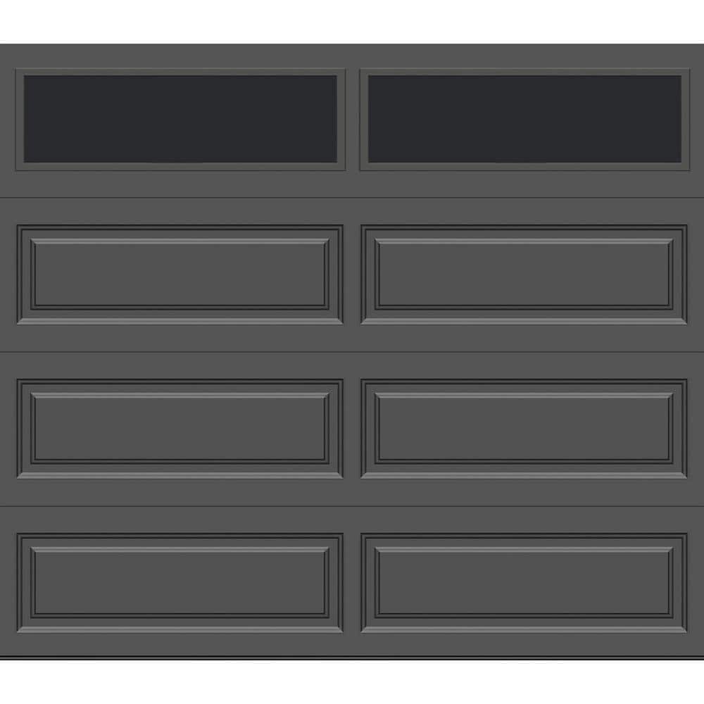 Reviews for Clopay Classic Steel Long Panel 8 ft. x 7 ft. Insulated 18.4 R-Value Charcoal Garage ...