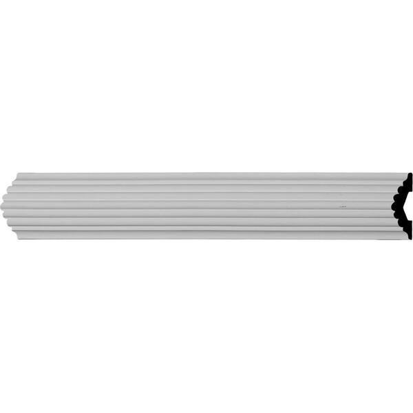 Ekena Millwork SAMPLE - 1-1/8 in. x 12 in. x 3 in. Urethane Reeded ...