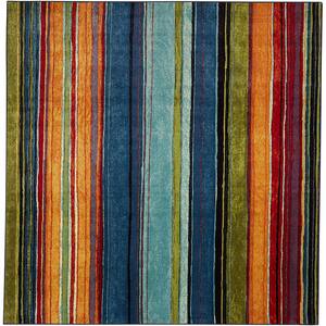 Mohawk Home Rainbow Multi 7 ft. 6 in. x 10 ft. Striped Area Rug 002822 ...