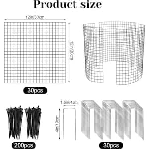 VEVOR 5-Pack Plant Protector from Animals 15.35 in. x 15.35 in. Chicken ...