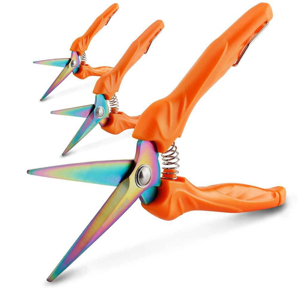 Dyiom 8 in. 3-Piece Set Garden Pruning Shears, Hand Pruner with ...