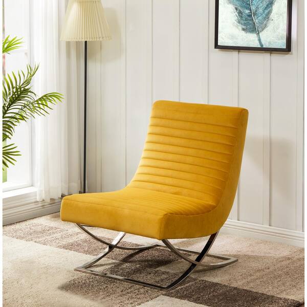 SAFAVIEH Ramsay Yellow Accent Chair SFV4761C - The Home Depot