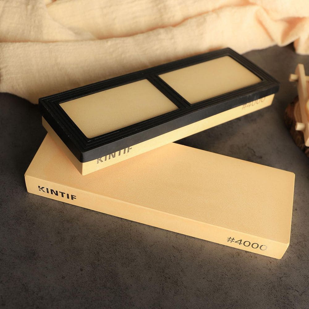 Anqtovp 7.09 in. 4000-Grit Fine Abrasive Whetstone with Fast Cutting ...