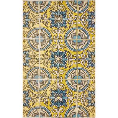 StyleWell Zadora Multi 6 ft. x 9 ft. Medallion Area Rug 0287B - The ...