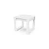 POLYWOOD EDGE Plastic Outdoor End Table 4608-WH - The Home Depot