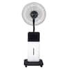 CoolZone 18 in. Oscillating Ultrasonic Dry Misting Fan with Bluetooth Technology and Built-In ...