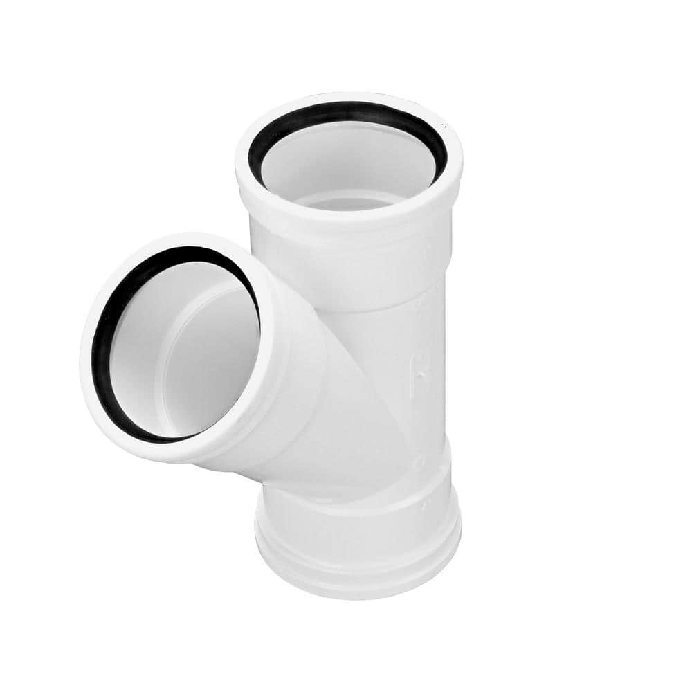 NDS PVC S&D Gasketed 45° Wye, 4 in. Hub X Hub X Hub G408 - The Home Depot