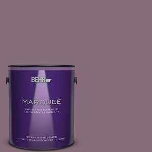 BEHR ULTRA 5 gal. #S110-6 Plum Royale Satin Enamel Exterior Paint ...