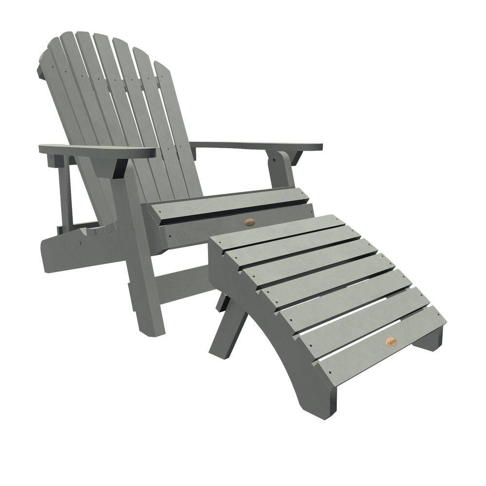 Highwood King Hamilton Coastal Teak 2-Piece Recycled Plastic Outdoor ...