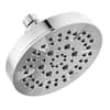 Delta 5-Spray Patterns 1.75 GPM 6 in. Wall Mount Fixed Shower Head in ...
