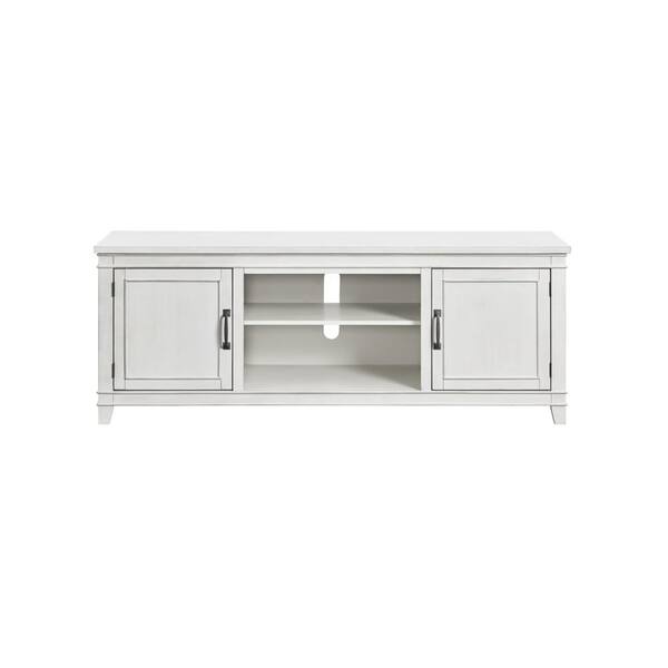Martin Svensson Home Del Mar 70 in. White TV Stand Fits TV's up to 75 ...