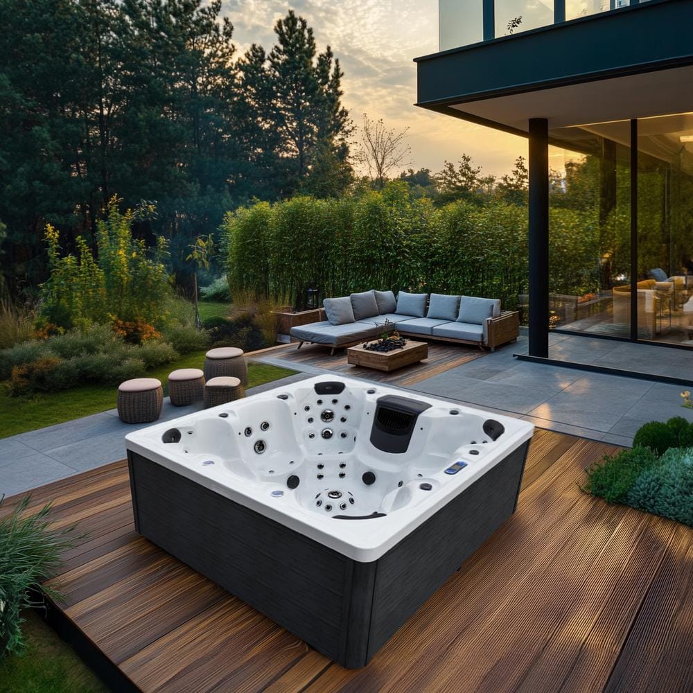 LIFETREND Sierra 2 Person Spa and 1 Person Cold Tub Combo, 21 Jets ...