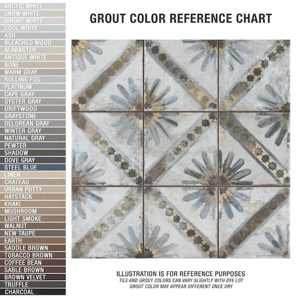 Merola Tile Harmonia Kings Marrakech Blue 13 in. x 13 in. Ceramic Floor ...