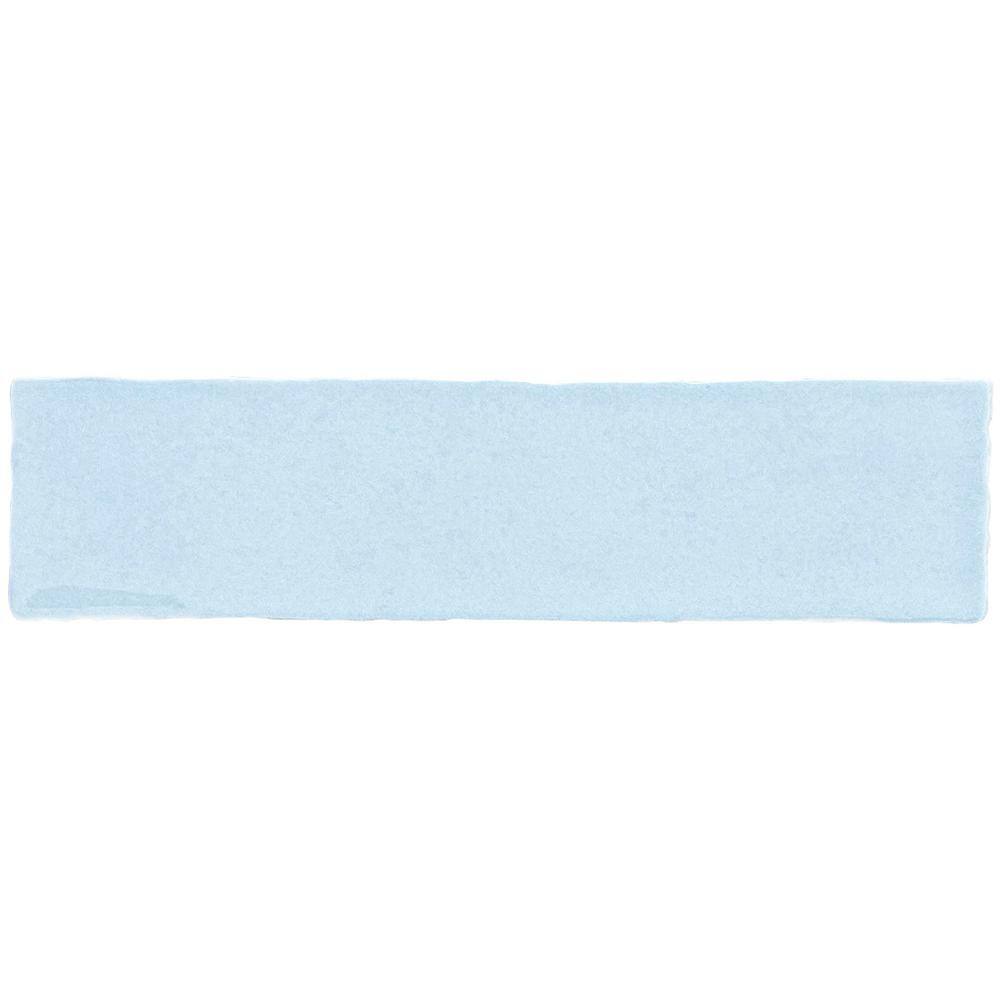 Giorbello Fes Ceramic 3 in. x 12 in. x 10mm Subway Wall Tile - Sky ...
