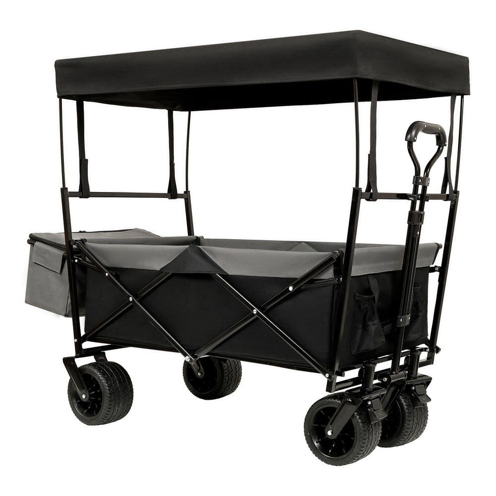 Tenleaf 20 cu. ft. 480Lbs Collapsible Steel Wagon Garden Cart Powered ...