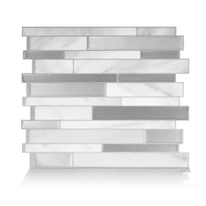 smart tiles Metro Gallino 11.56 in. W x 8.38 in. H Peel and Stick Self ...