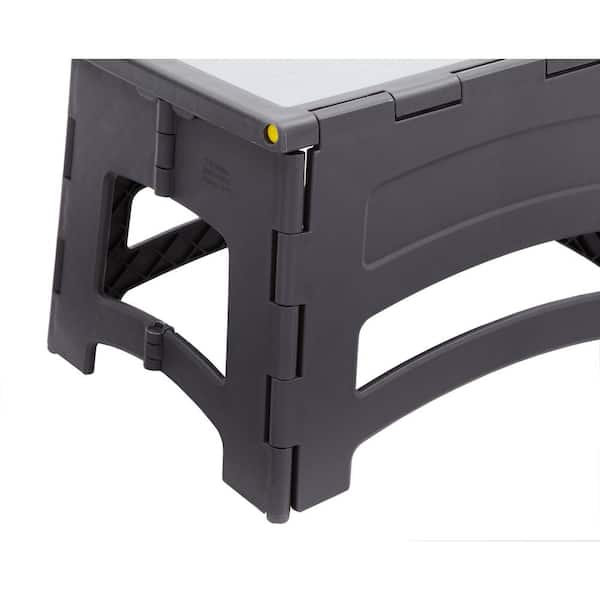 Gorilla Ladders Solid Plastic 1-Step Step Stool, 300 lbs. Load Capacity ...
