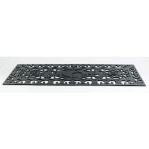 Technoflex Secure Step-Black 8 in. x 24 in. Recycled Rubber Stair Tread ...