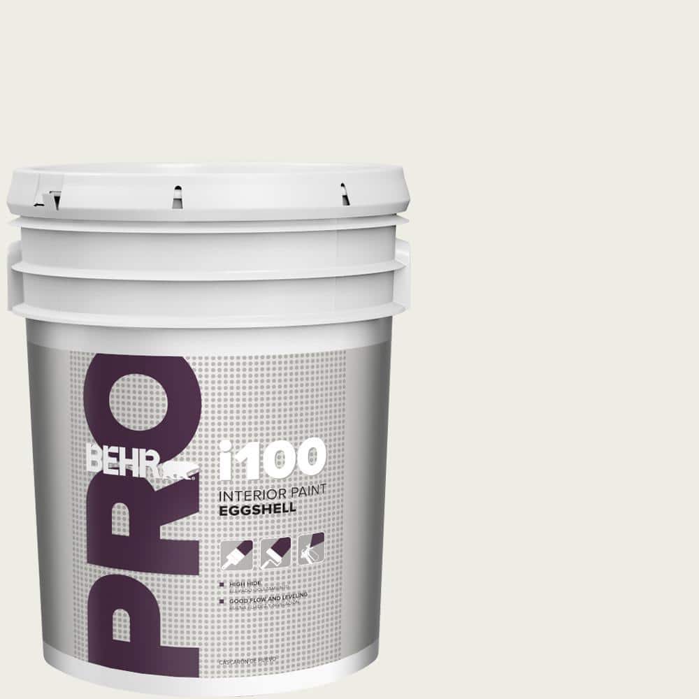 BEHR PRO 5 gal. Designer Collection #DC-013 Harmonious White Eggshell ...