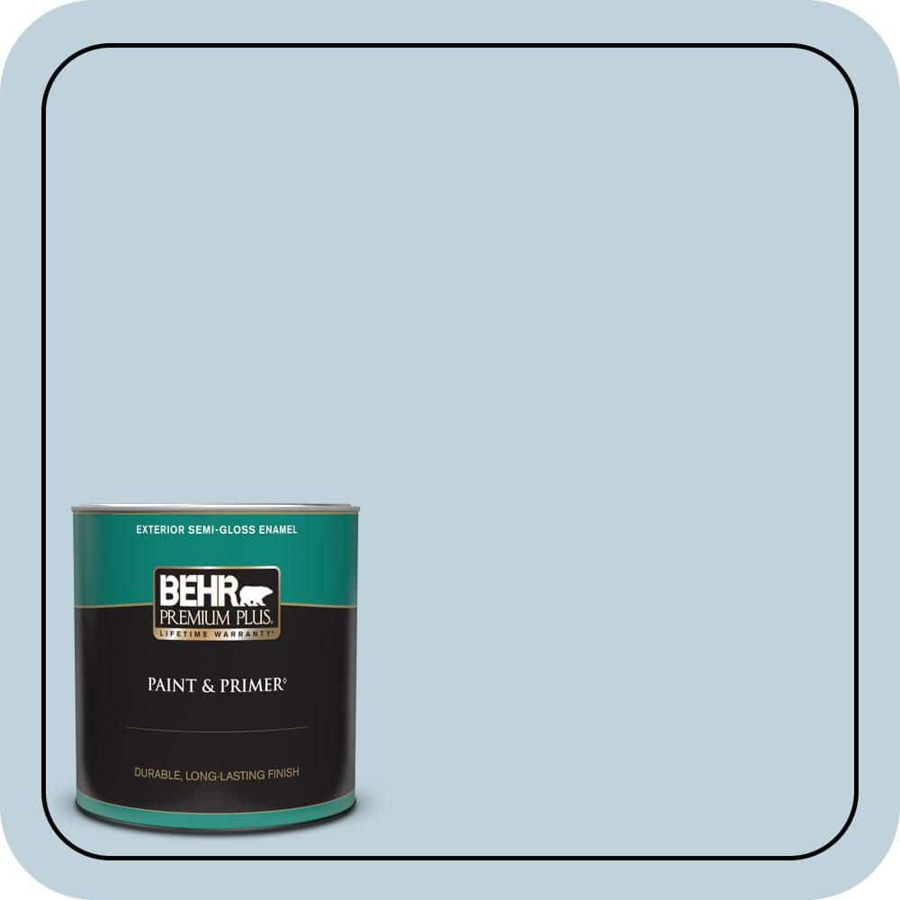 BEHR PREMIUM PLUS 1 qt. #550E-2 Eminence Semi-Gloss Enamel Exterior ...