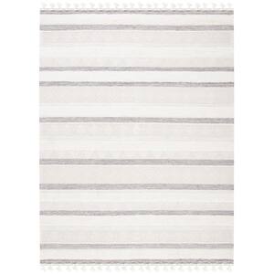 SAFAVIEH Kenya Ivory 11 ft. x 15 ft. High-Low Border Trellis Solid ...