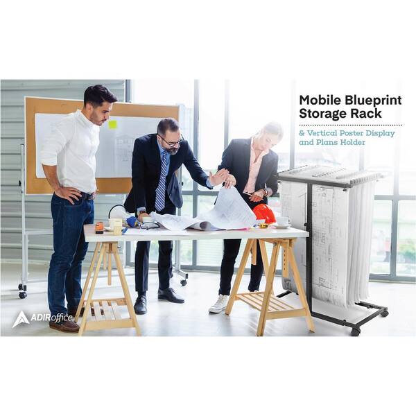 Adir Wall Mounted Blueprint Plan Holder Document Organizer Adir ...