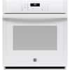 GE 27 in. Smart Single Electric Wall Oven Self-Cleaning in White ...
