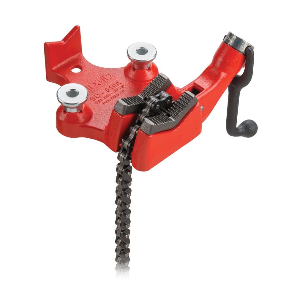 RIDGID BC510A 1/8 in. - 5 in. Top Screw Bench Chain Vise 40205 - The ...