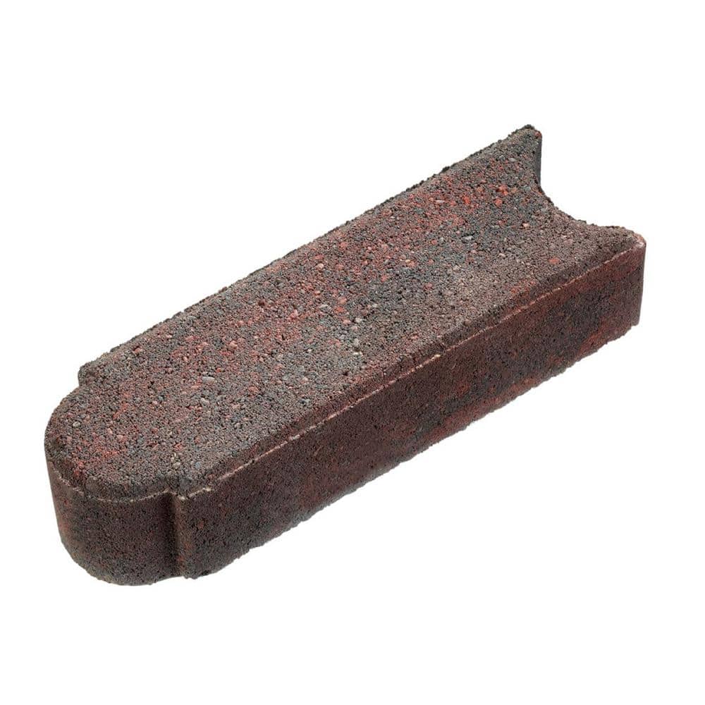 Oldcastle Edgestone 11.75 in. x 4 in. x 3 in. Red/Charcoal Concrete ...
