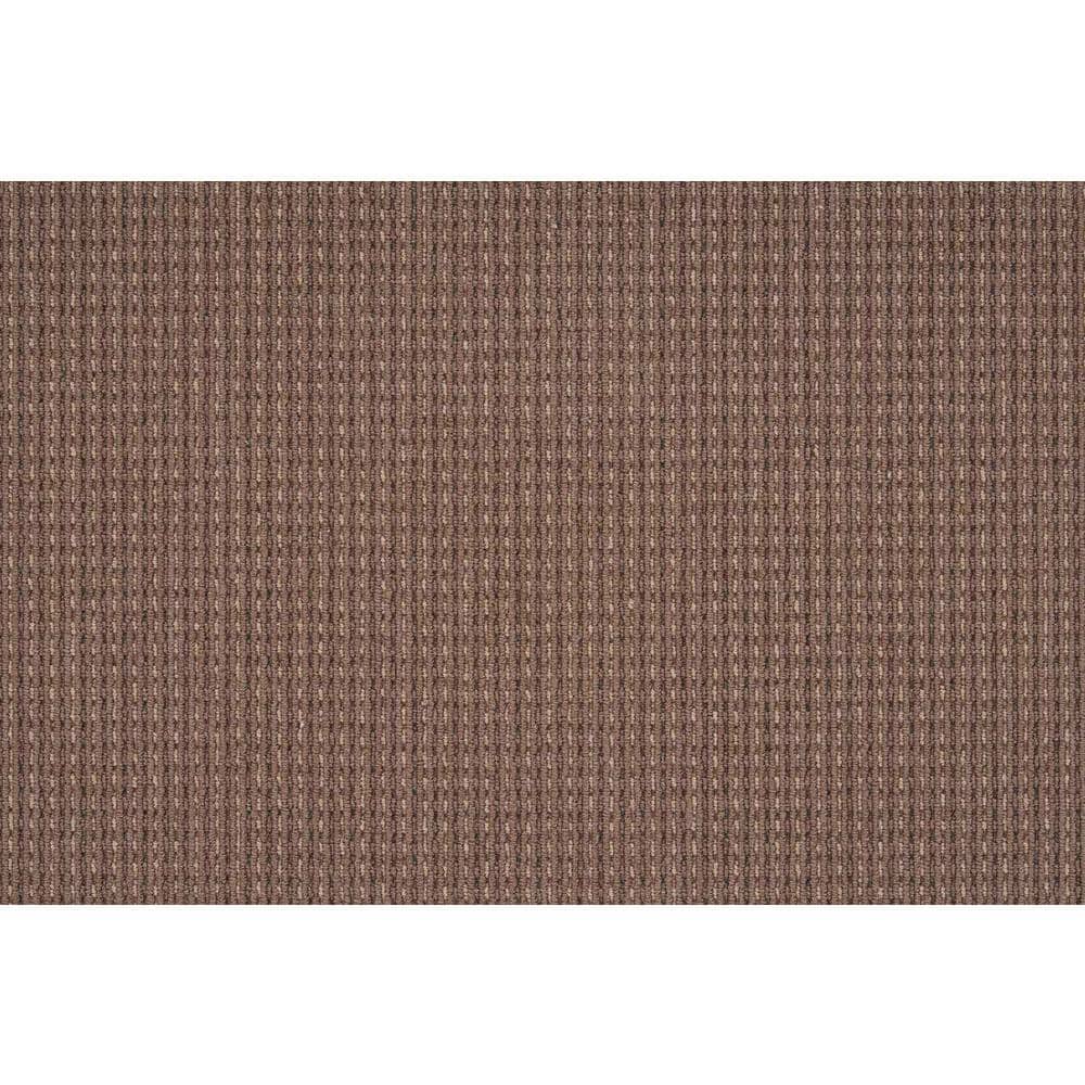 Natural Harmony Upland Heights Mochachino Brown 13.2 ft. 34 oz. Wool ...