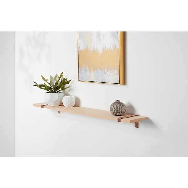 Home Decorators Collection 14130 12 in. Matte Gold Steel Shelf Bracket