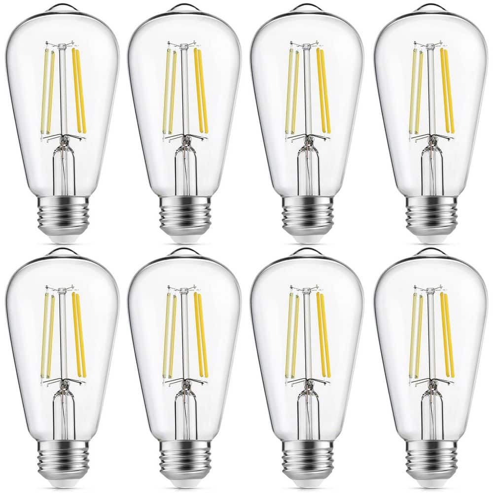 Vrbgify 60-Watt Equivalent ST58 Cool White (4000K) Dimmable Vintage ...