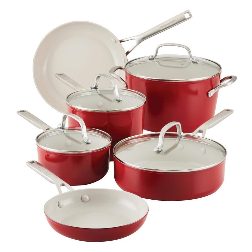 Reviews for KitchenAid Hard Anodized Ceramic 10-Piece Aluminum Nonstick ...