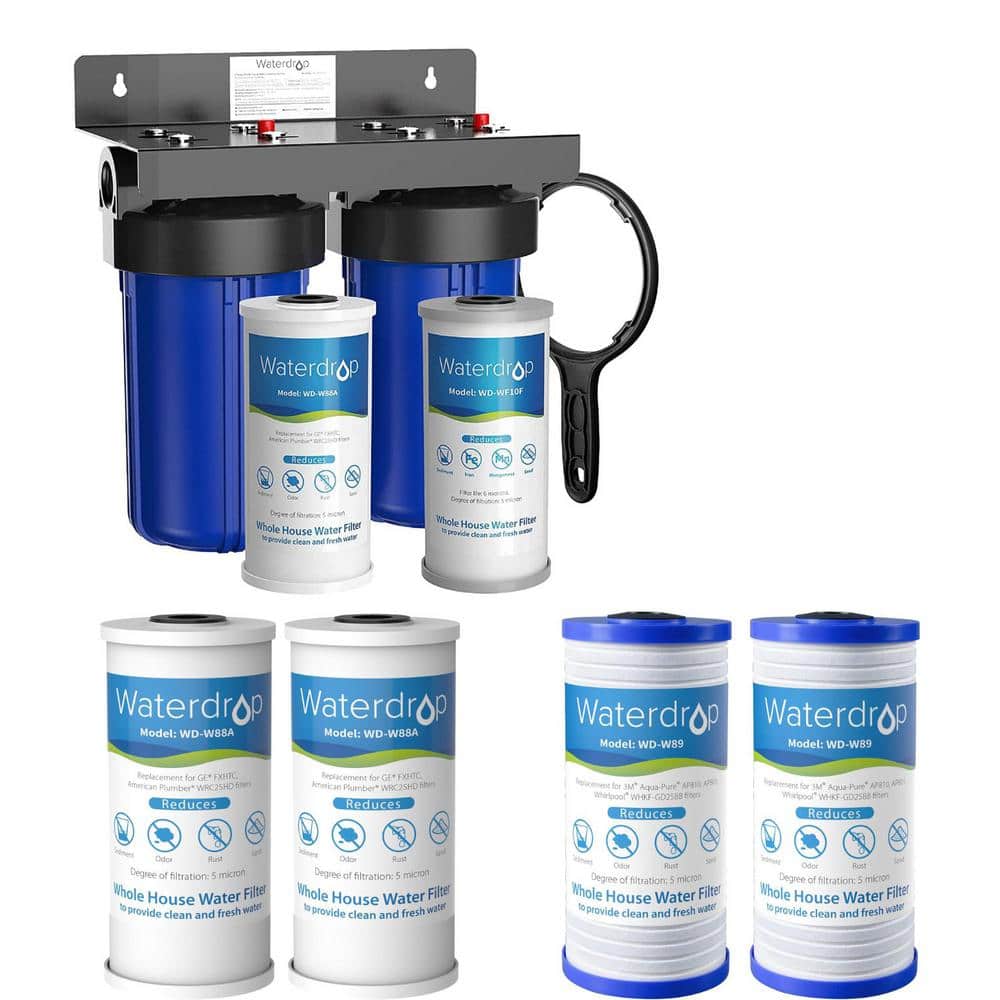 Waterdrop Whole House Water Filter System,Reduce Iron,Manganese,Carbon ...