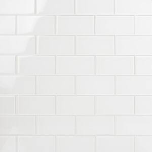 Ivy Hill Tile Contempo Bright White 3 in. x .31 in. Polished Glass ...