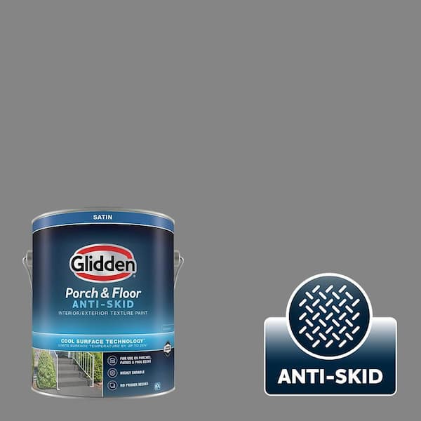 Glidden Porch and Floor 1 gal. PPG1001-5 Dover Gray Satin Interior ...