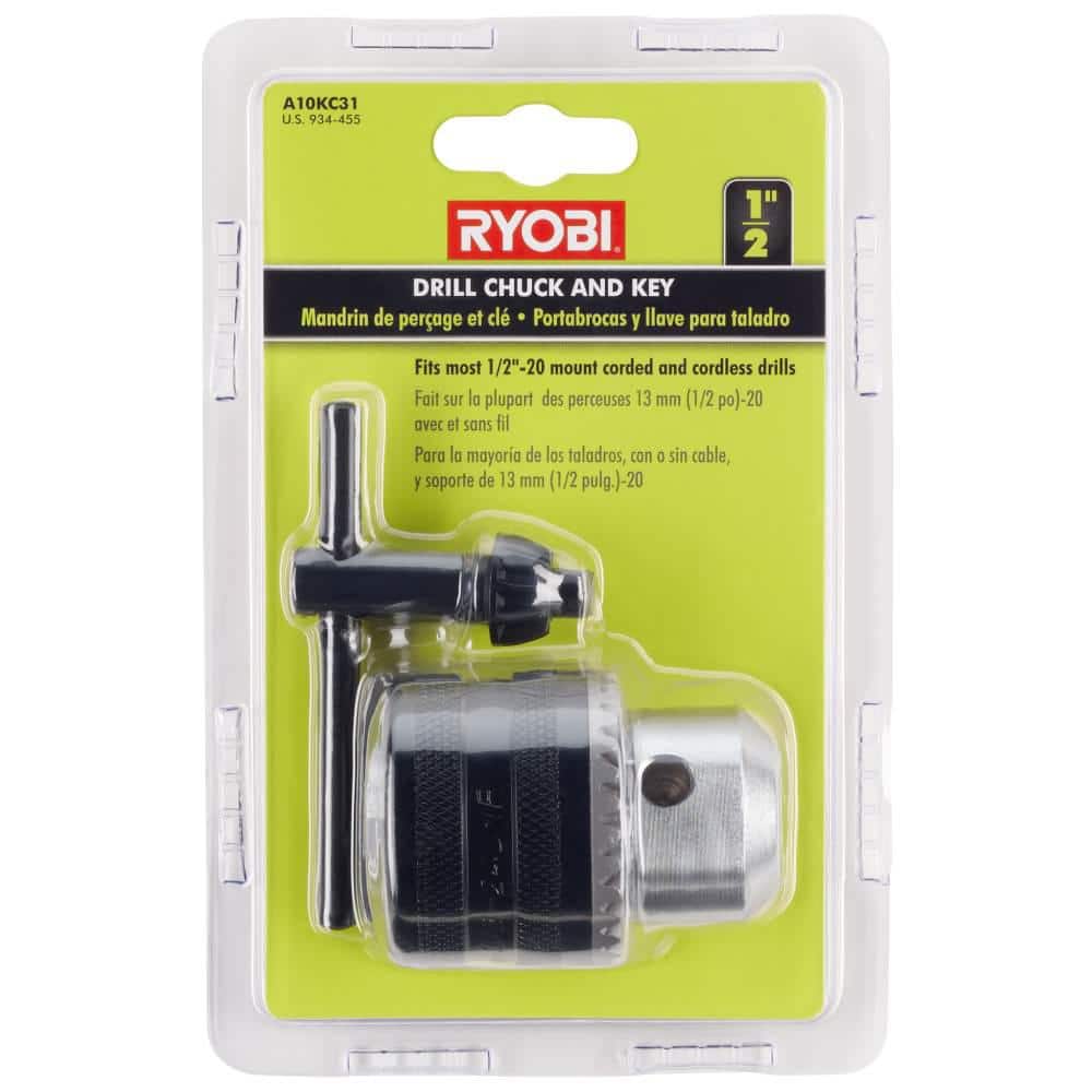 RYOBI 1/2 in. 20 TPI Drill Chuck and Key A10KC31 - The Home Depot