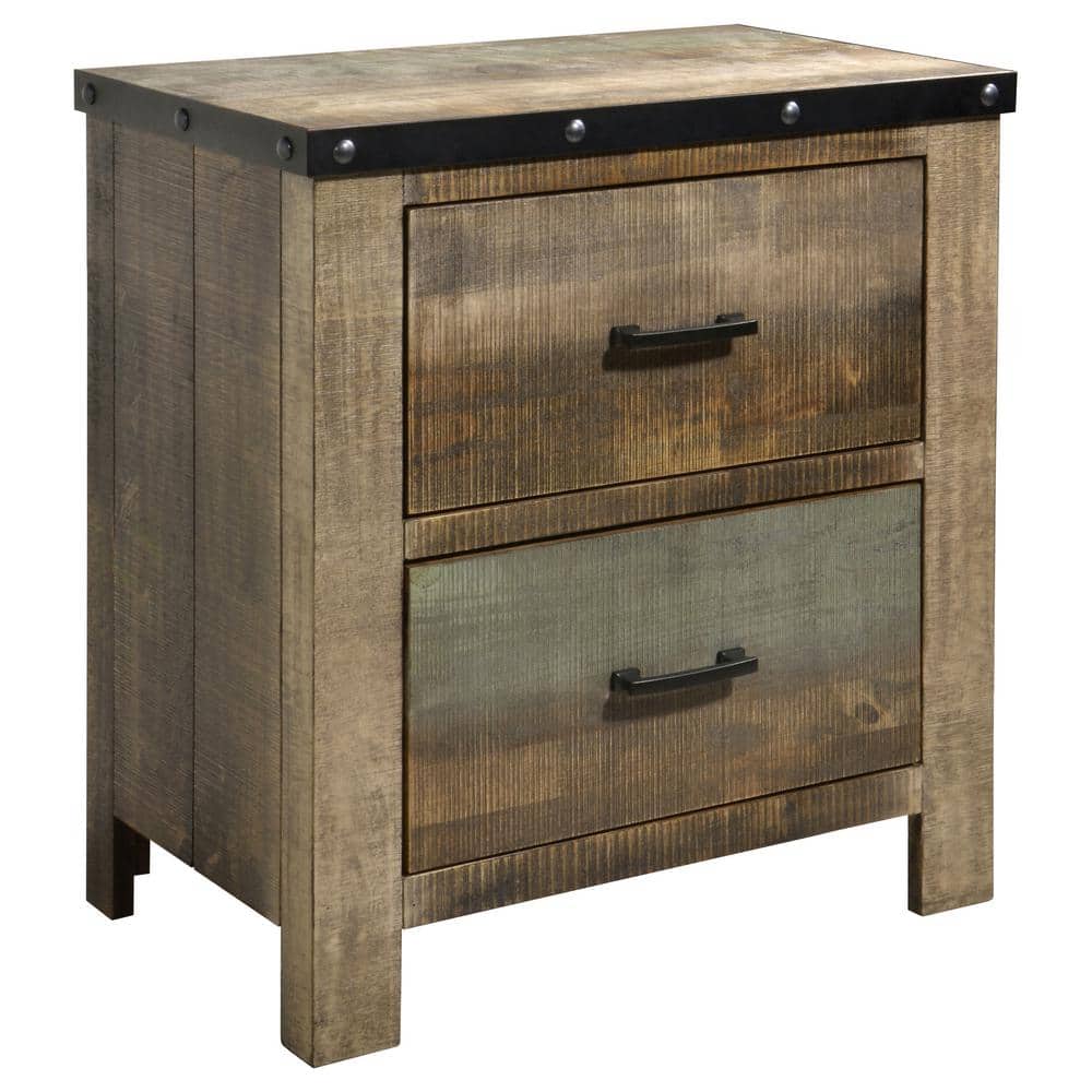 Coaster Sembene Antique Multi-color 2-Drawer Nightstand 205092 - The ...