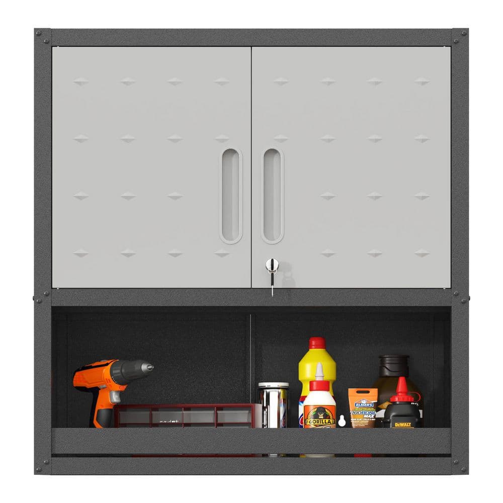 29.5 in. W x 11.8 in. D x 30.3 in. H Metal Bathroom Storage Wall ...