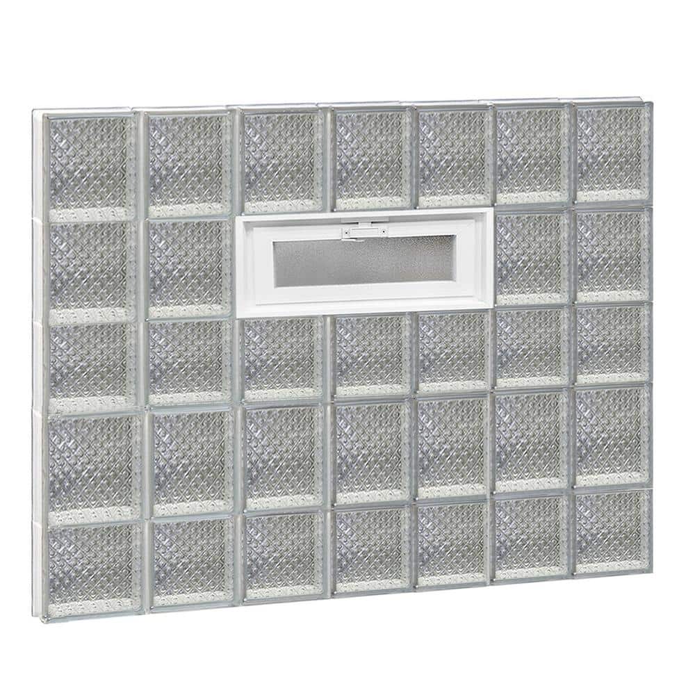 Clearly Secure 40.25 in. x 32.75 in. x 3.125 in. Frameless Diamond ...