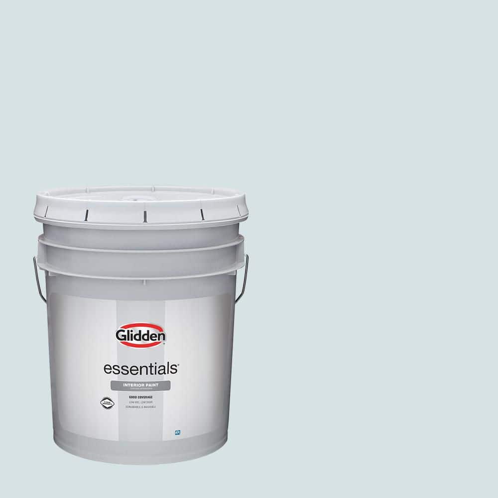 Glidden Essentials 5 gal. PPG1157-1 Glassine Eggshell Interior Paint ...